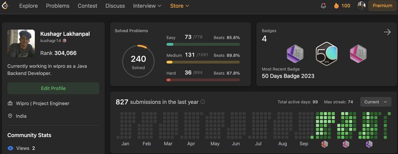 Kushagr Lakhanpal on LinkedIn: #100daysofcode #leetcodejourney # ... Kushagr Lakhanpal on LinkedIn: #100daysofcode #leetcodejourney # ...