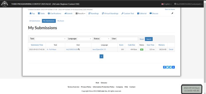 Kethiri Vinay on LinkedIn: #atcoder #codingcontest #programming # ... Kethiri Vinay on LinkedIn: #atcoder #codingcontest #programming # ...