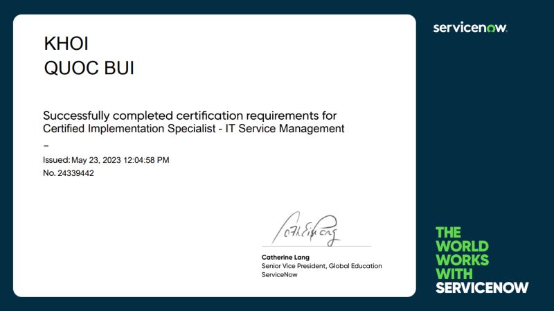 Khoi Bui on LinkedIn: I’m happy to share that I’ve obtained a new ... Khoi Bui on LinkedIn: I’m happy to share that I’ve obtained a new ...