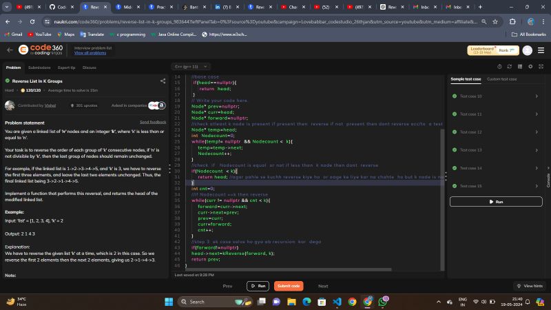 Banti Prajapati on LinkedIn: #dsa #codingninjas #leetcode Banti Prajapati on LinkedIn: #dsa #codingninjas #leetcode