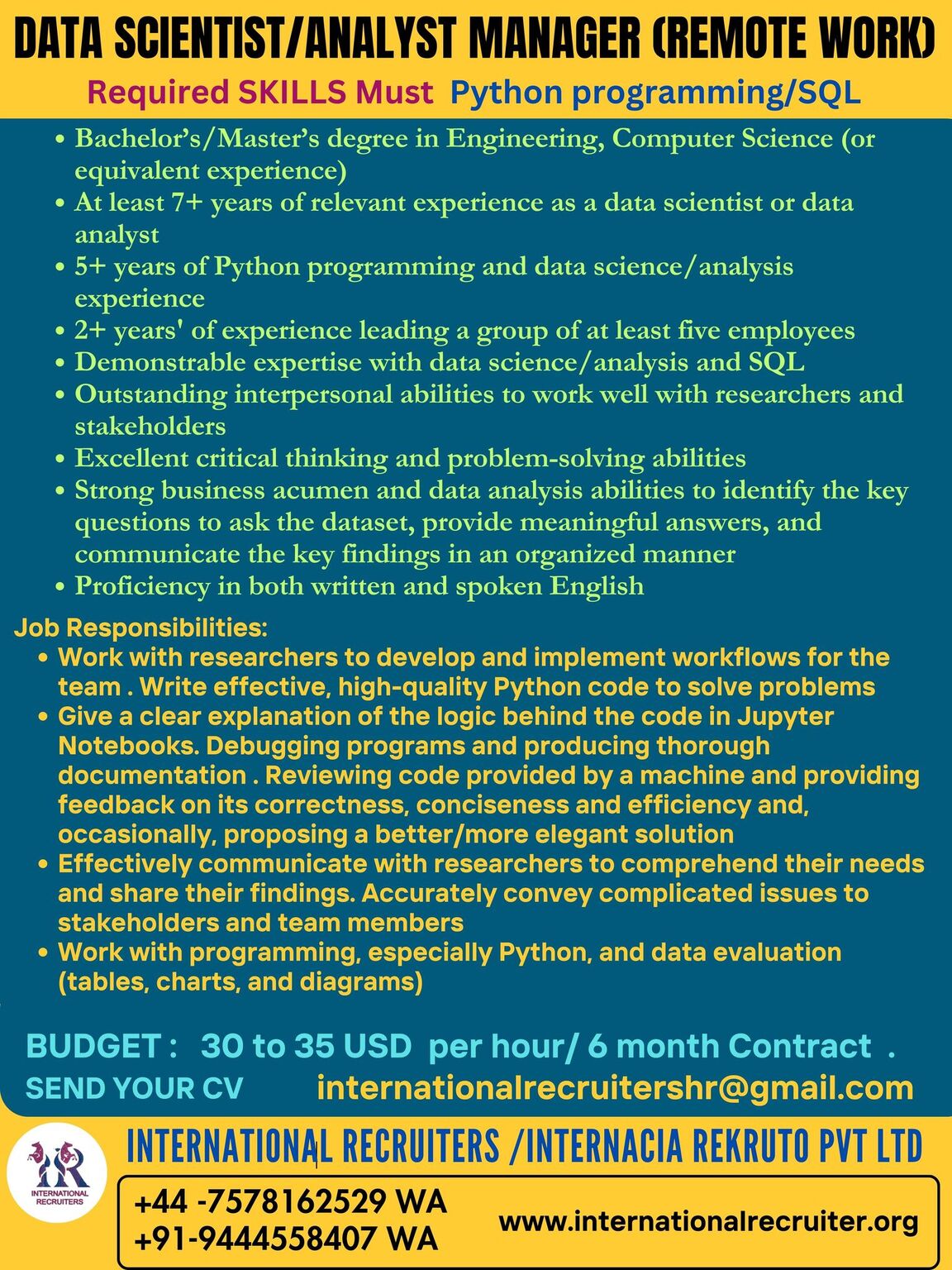 INTERNATIONAL RECRUITERS ,INDIA on LinkedIn: #python #pythonprogramming ... INTERNATIONAL RECRUITERS ,INDIA on LinkedIn: #python #pythonprogramming ...