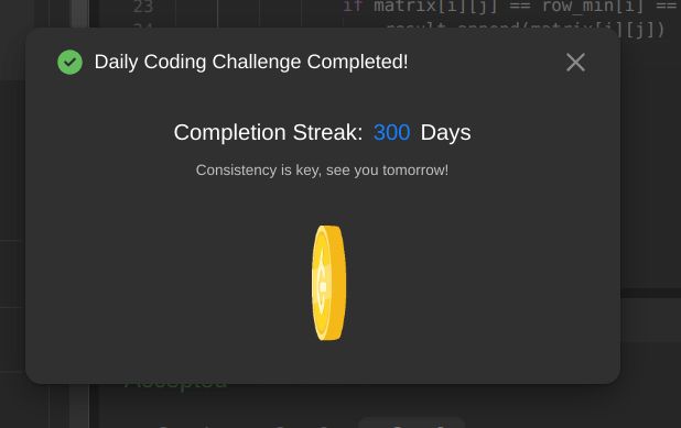 Swaroop Acharjee on LinkedIn: Completed 300 streak in Leetcode ... Swaroop Acharjee on LinkedIn: Completed 300 streak in Leetcode ...