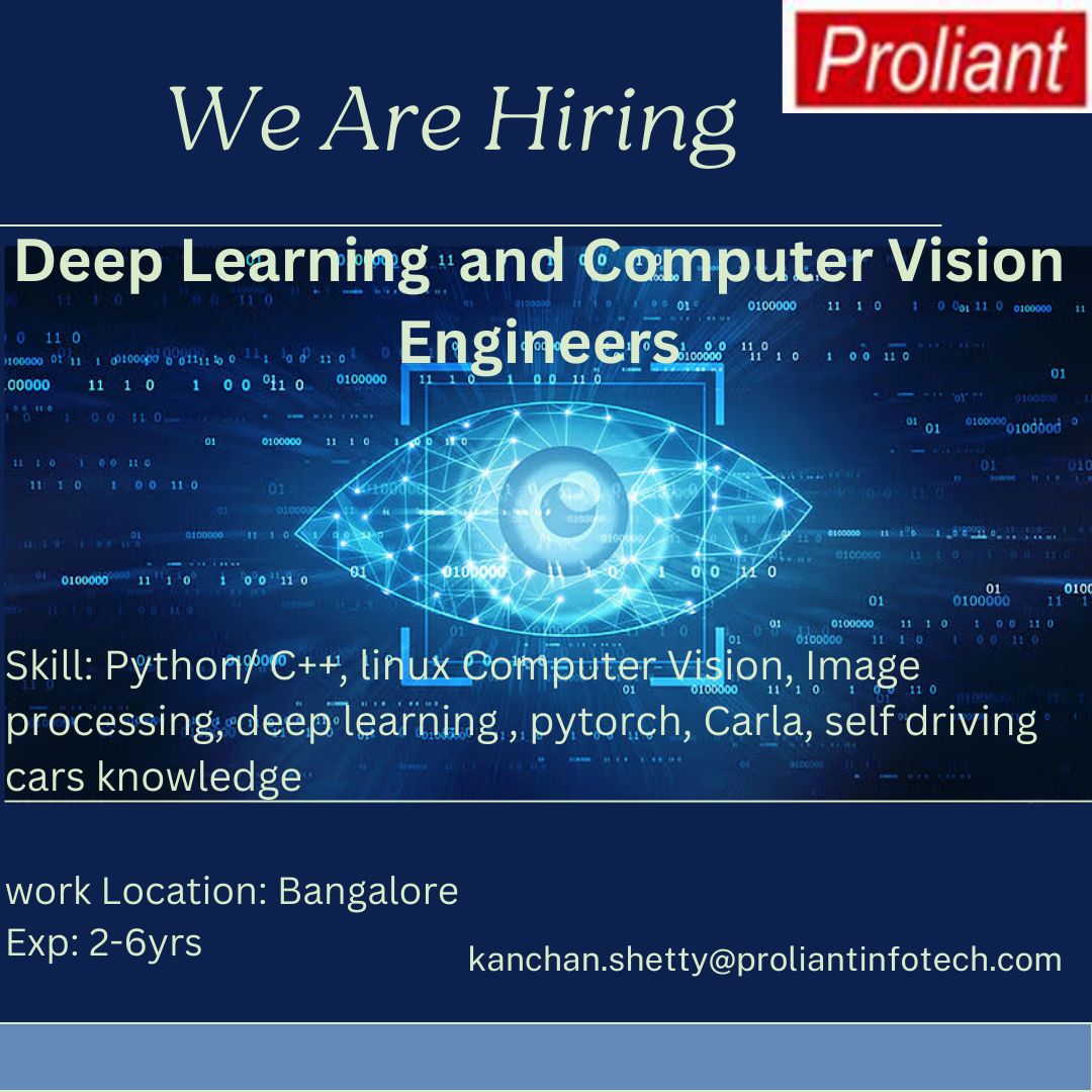 Nisarga Raj on LinkedIn: Hi, We are looking for Deep Learning and ... Nisarga Raj on LinkedIn: Hi, We are looking for Deep Learning and ...