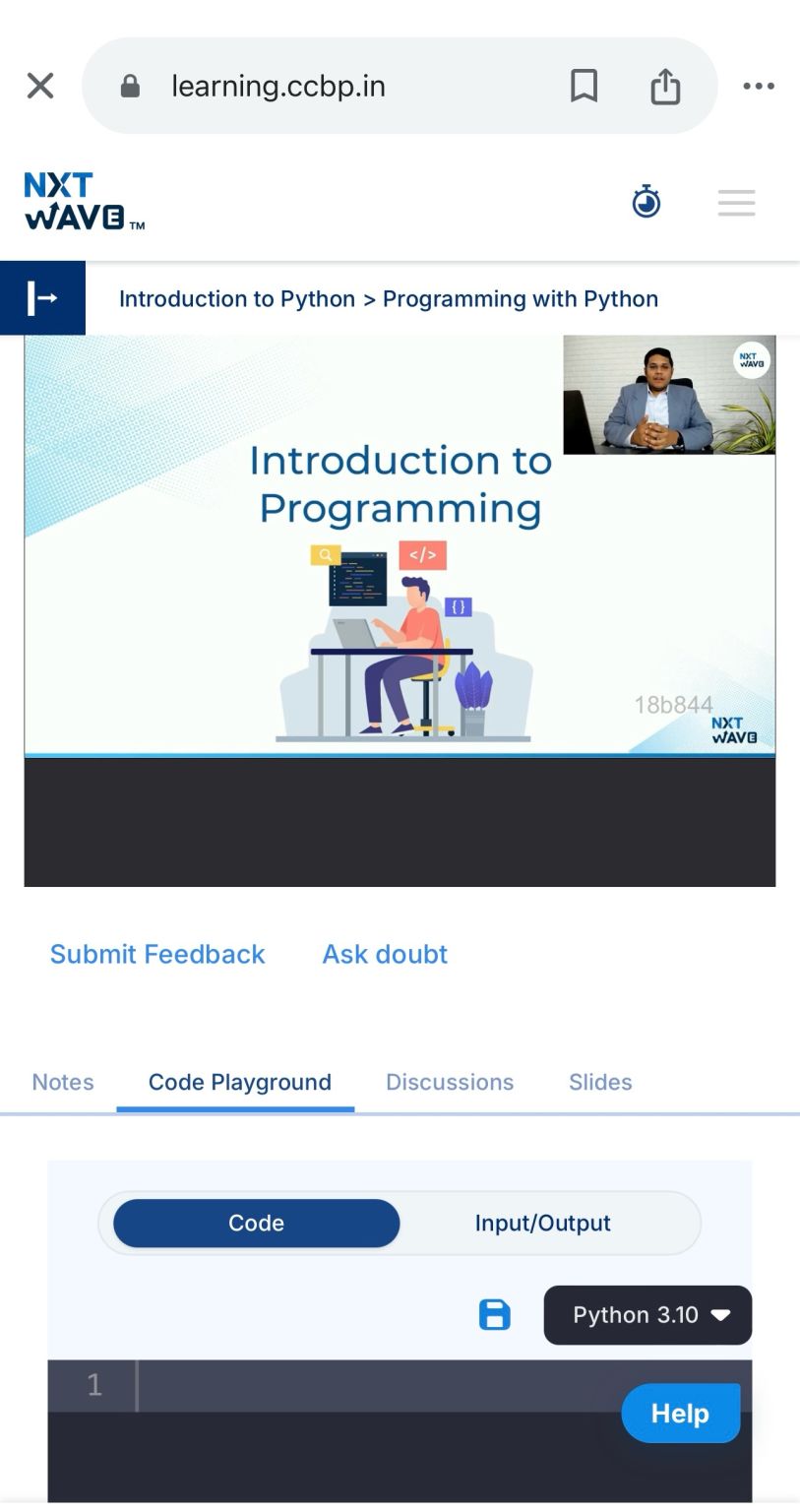 Naga Venkata Lakshmi Narayana Marripudi on LinkedIn: #nxtwave #python Naga Venkata Lakshmi Narayana Marripudi on LinkedIn: #nxtwave #python