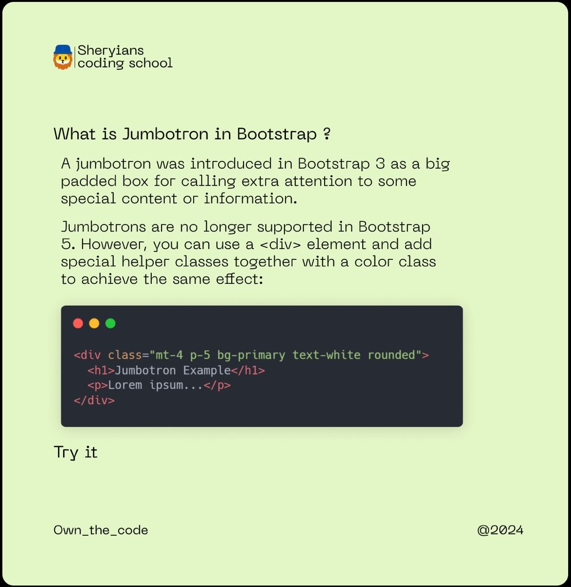 Sheryians Coding School on LinkedIn: #bootstrap #bootstrap5 #css # ... Sheryians Coding School on LinkedIn: #bootstrap #bootstrap5 #css # ...