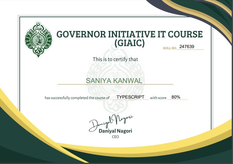 Saniya Kanwal on LinkedIn: HEY EVERYONE! TYPESCRIPT TEST PREPRATION ... Saniya Kanwal on LinkedIn: HEY EVERYONE! TYPESCRIPT TEST PREPRATION ...
