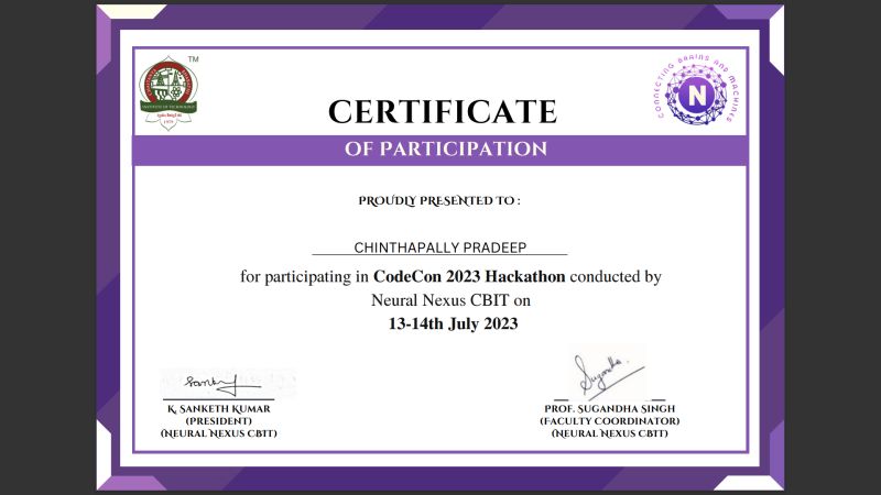 Pradeep Chinthapally on LinkedIn: I am excited to share that I recently ... Pradeep Chinthapally on LinkedIn: I am excited to share that I recently ...