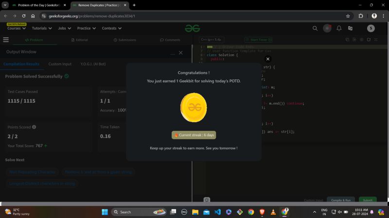 Sk Md Soyeb on LinkedIn: #geekstreak #codingchallenge #keeplearning Sk Md Soyeb on LinkedIn: #geekstreak #codingchallenge #keeplearning