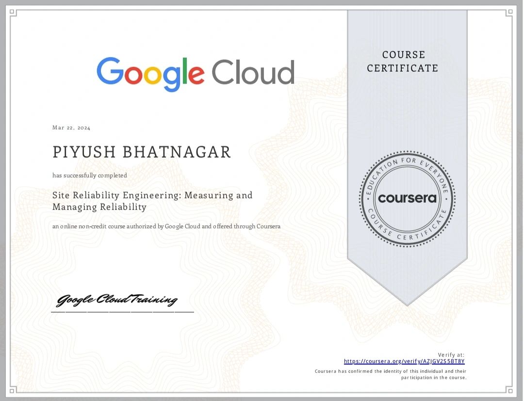 Piyush Bhatnagar on LinkedIn: Celebrating my new certification! I'm ... Piyush Bhatnagar on LinkedIn: Celebrating my new certification! I'm ...
