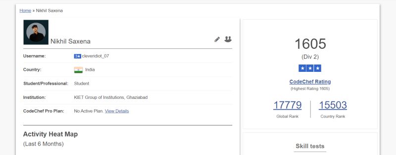Nikhil Saxena on LinkedIn: #codechef #competitiveprogramming # ... Nikhil Saxena on LinkedIn: #codechef #competitiveprogramming # ...