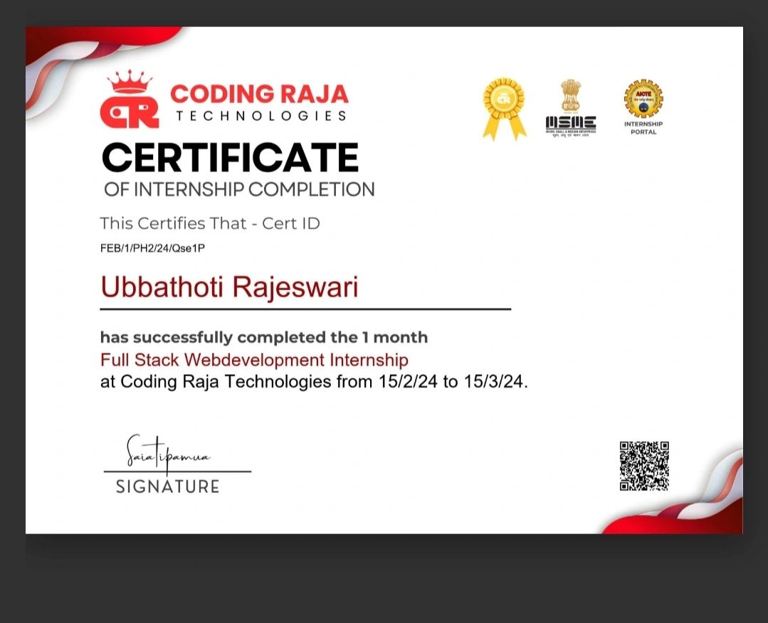 Rajeswari Ubbathoti on LinkedIn: #coding Rajeswari Ubbathoti on LinkedIn: #coding