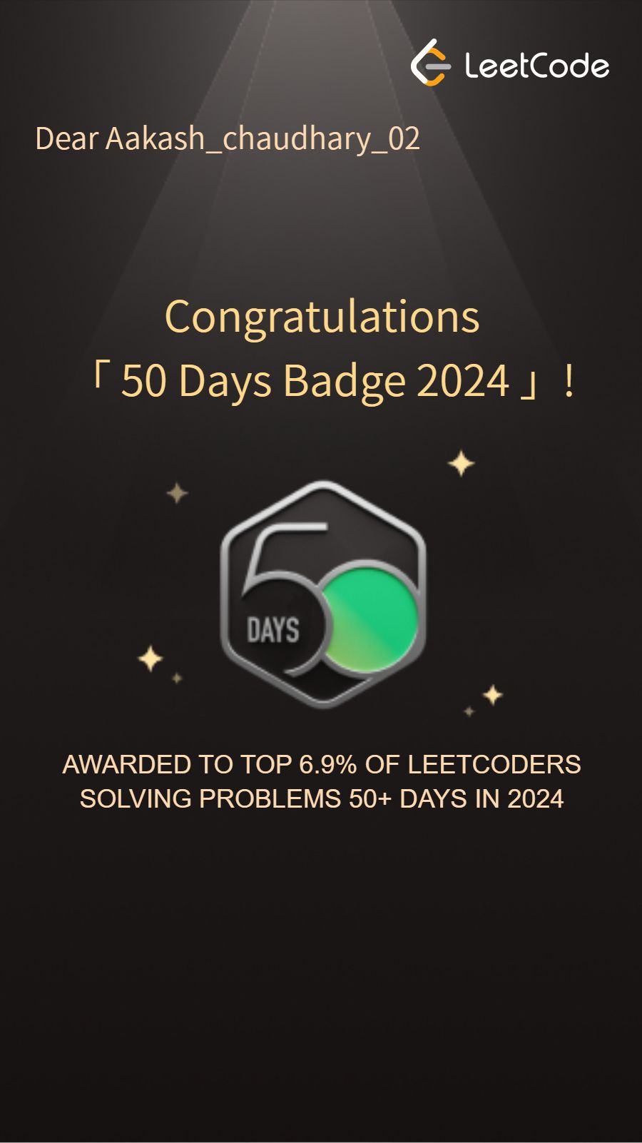 Aakash Chaudhary on LinkedIn: #leetcode #milestone #learningjourney # ... Aakash Chaudhary on LinkedIn: #leetcode #milestone #learningjourney # ...