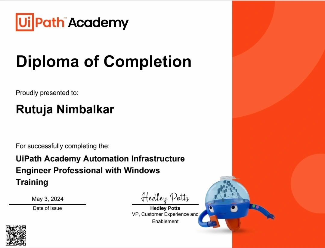 Rutuja Nimbalkar on LinkedIn: #connections #uipath #rpadeveloper Rutuja Nimbalkar on LinkedIn: #connections #uipath #rpadeveloper