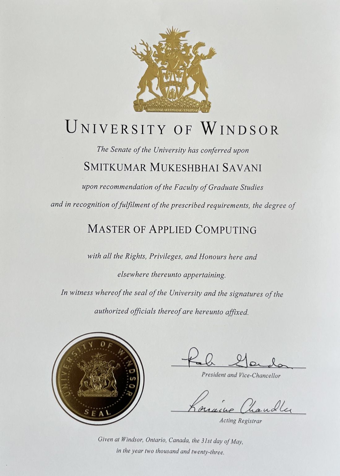Smit Savani on LinkedIn: #graduation2023 #masterofappliedcomputing # ... Smit Savani on LinkedIn: #graduation2023 #masterofappliedcomputing # ...
