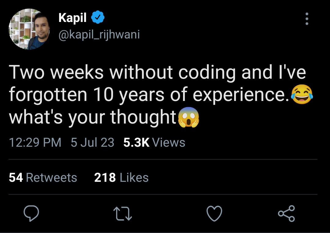 Brijesh Kumar on LinkedIn: that's true 😂 Brijesh Kumar on LinkedIn: that's true 😂