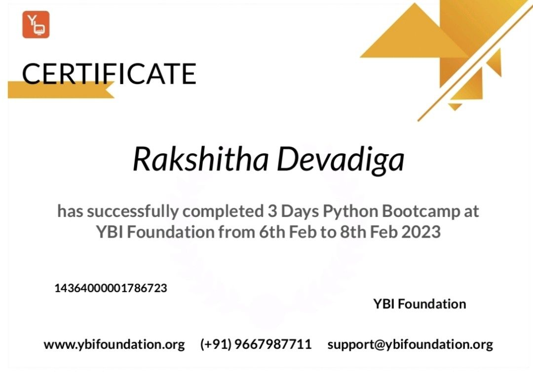 Rakshitha Devadiga on LinkedIn: #pythonprogramminglanguage Rakshitha Devadiga on LinkedIn: #pythonprogramminglanguage