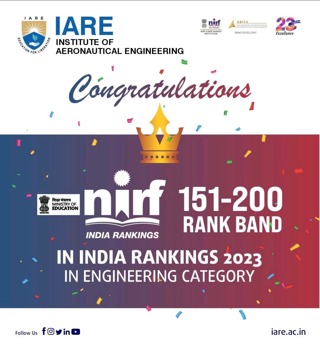INSTITUTE OF AERONAUTICAL ENGINEERING on LinkedIn: MARRI RAJASEKHAR REDDY INSTITUTE OF AERONAUTICAL ENGINEERING on LinkedIn: MARRI RAJASEKHAR REDDY