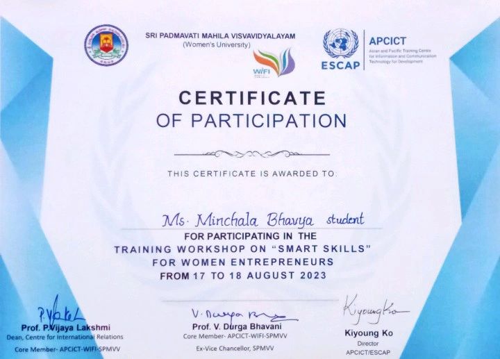Bhavya Minchala on LinkedIn: #apcict #spmvv #workshop #connections Bhavya Minchala on LinkedIn: #apcict #spmvv #workshop #connections