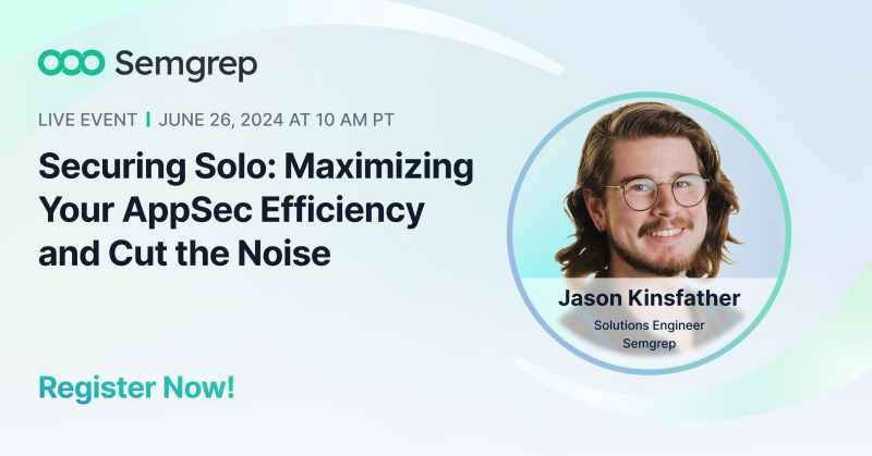 Semgrep on LinkedIn: #appsec #vulnerabilities #webinar Semgrep on LinkedIn: #appsec #vulnerabilities #webinar