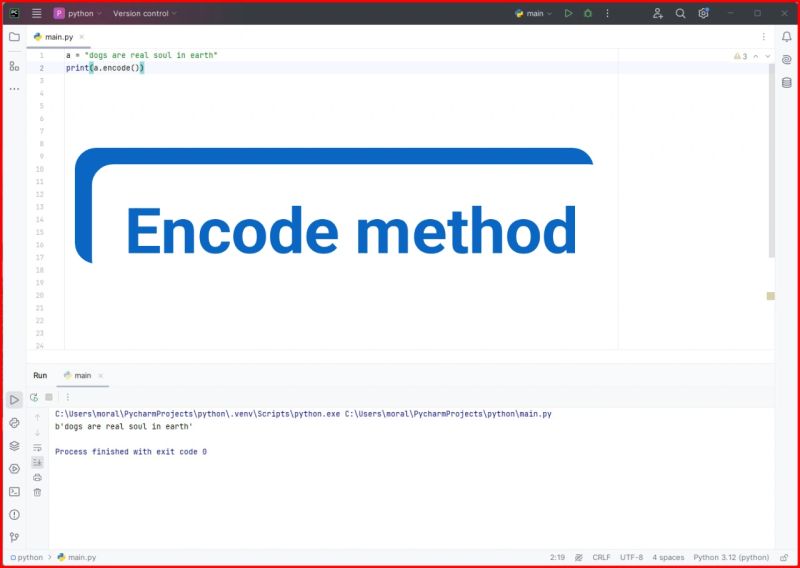 Niranjana Manojj on LinkedIn: #coding #python #string #string #encode # ... Niranjana Manojj on LinkedIn: #coding #python #string #string #encode # ...