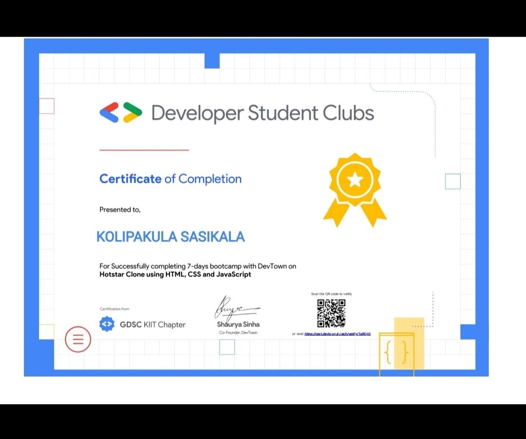 Kolipakula Sasikala on LinkedIn: #shaurya #devtown #htmlcss #javascript ... Kolipakula Sasikala on LinkedIn: #shaurya #devtown #htmlcss #javascript ...