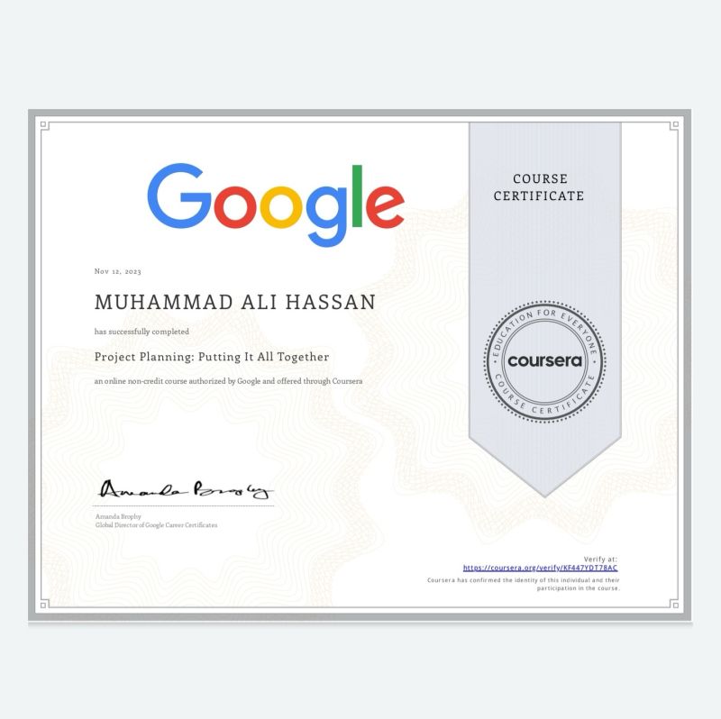 Muhammad Ali Hassan on LinkedIn: Google Muhammad Ali Hassan on LinkedIn: Google