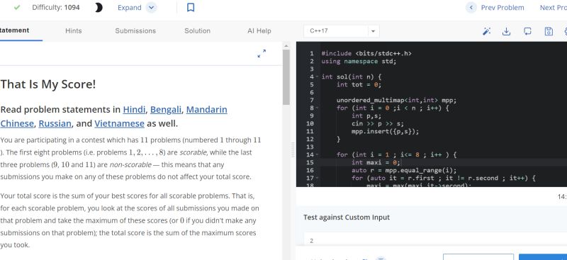 Vijai Ganeshh on LinkedIn: #100daycodechallenge #dsa #codechef Vijai Ganeshh on LinkedIn: #100daycodechallenge #dsa #codechef
