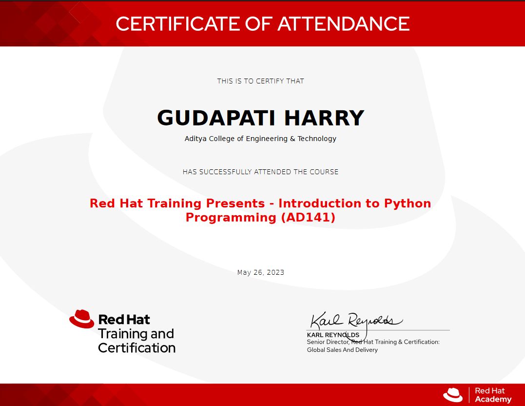 prince Harry on LinkedIn: #python #redhat #programming prince Harry on LinkedIn: #python #redhat #programming
