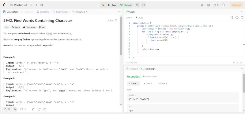 kishore Reddy on LinkedIn: #java #leetcode #codetriumph kishore Reddy on LinkedIn: #java #leetcode #codetriumph