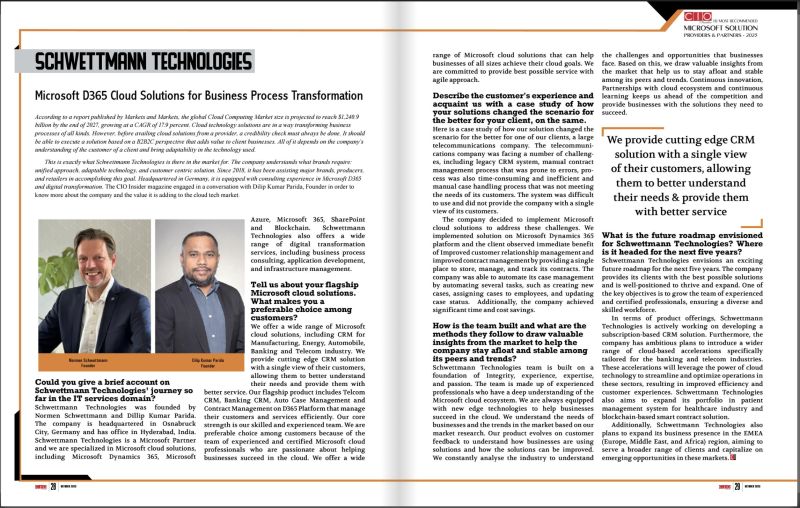 Schwettmann Technologies Pvt Ltd on LinkedIn: We are elated to share ... Schwettmann Technologies Pvt Ltd on LinkedIn: We are elated to share ...
