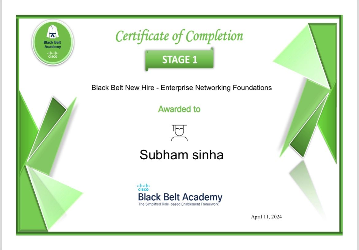 Subham Kumar Sinha on LinkedIn: #cisco Subham Kumar Sinha on LinkedIn: #cisco