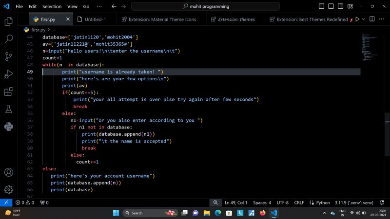 Programming a Python script to verify username availability | Mohit ... Programming a Python script to verify username availability | Mohit ...
