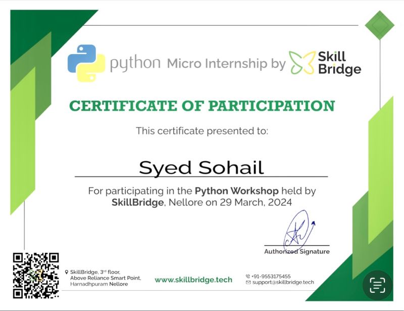 Syed Sohail on LinkedIn: #python #skillbridge #codingjourney Syed Sohail on LinkedIn: #python #skillbridge #codingjourney
