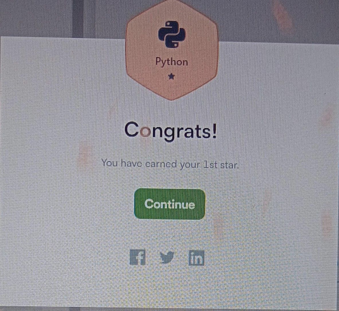 Sai Mohan Sai on LinkedIn: I have completed my first star of python ... Sai Mohan Sai on LinkedIn: I have completed my first star of python ...