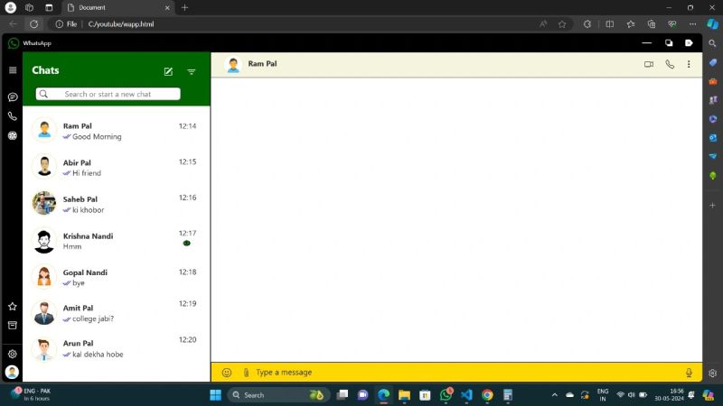 Arya kumar Pal on LinkedIn: What's app Page... using html css bootstrap Arya kumar Pal on LinkedIn: What's app Page... using html css bootstrap