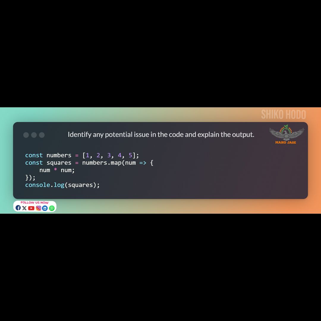 Maho Jase IT on LinkedIn: #findtheoutput #javascript #codequiz Maho Jase IT on LinkedIn: #findtheoutput #javascript #codequiz