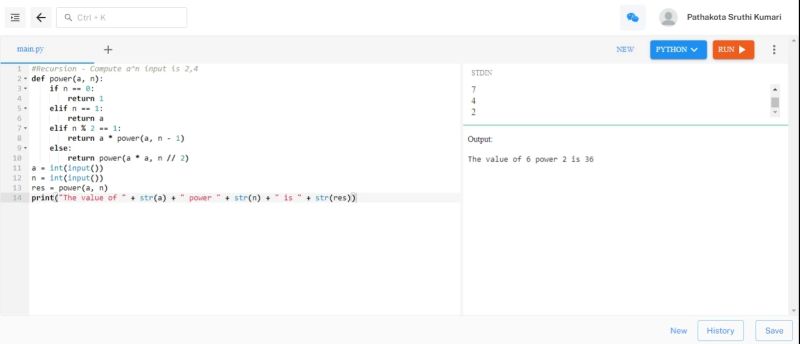 Sruthi kumari on LinkedIn: #recursion #50daysofcode #python # ... Sruthi kumari on LinkedIn: #recursion #50daysofcode #python # ...