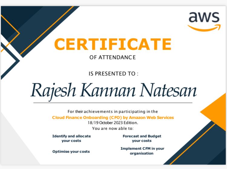 Rajesh Natesan on LinkedIn: #aws #finops Rajesh Natesan on LinkedIn: #aws #finops