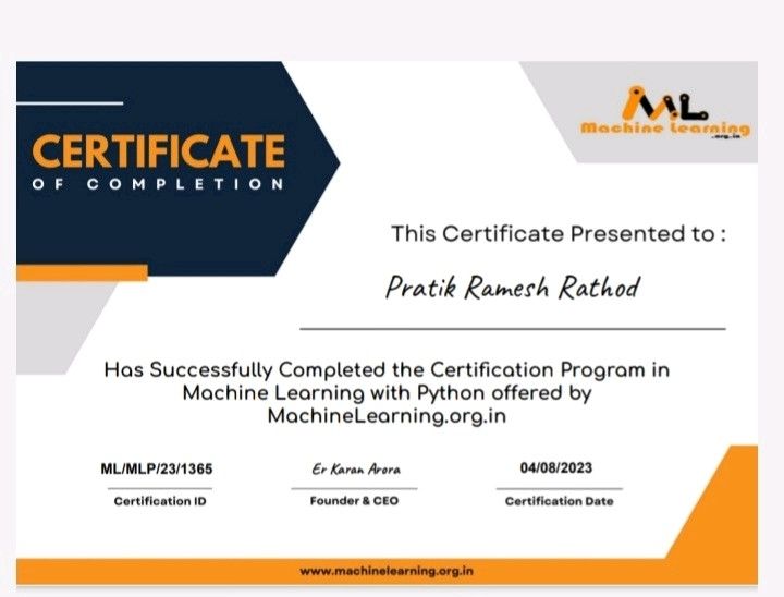 Pratik Rathod . on LinkedIn: #machinelearning #python # ... Pratik Rathod . on LinkedIn: #machinelearning #python # ...
