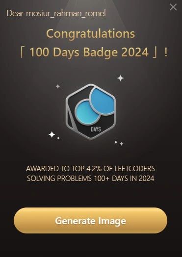 Md Mosiur Rahman Romel on LinkedIn: #leetcode #coding #problemsolving # ... Md Mosiur Rahman Romel on LinkedIn: #leetcode #coding #problemsolving # ...
