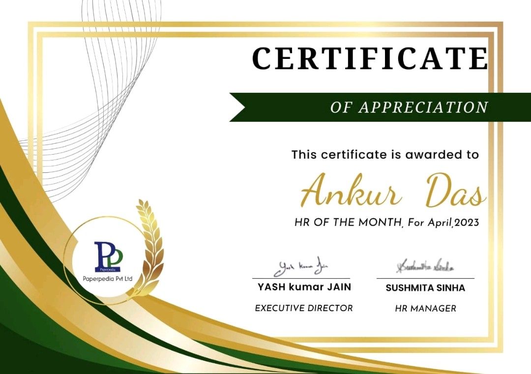Ankur Das on LinkedIn: #thankyou #hrofthemonth #achievement Ankur Das on LinkedIn: #thankyou #hrofthemonth #achievement