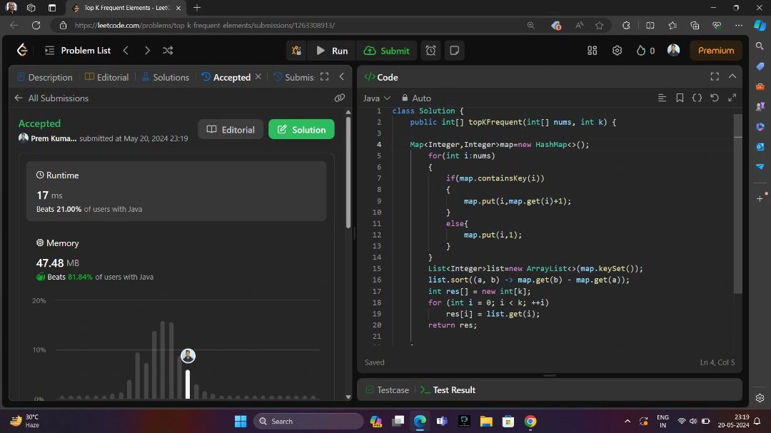 Prem Kumar Verma on LinkedIn: #dsa #java #coding #learninpublic Prem Kumar Verma on LinkedIn: #dsa #java #coding #learninpublic