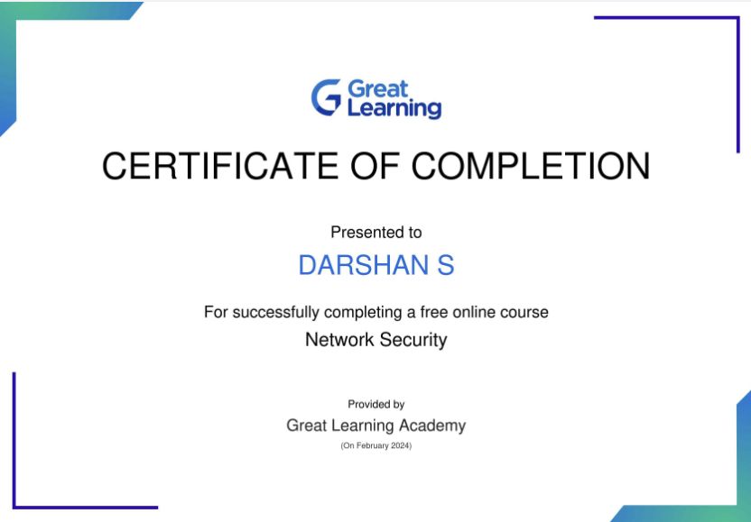 Darshan S on LinkedIn: #greatlearningacademy #greatlearning #glacertificate Darshan S on LinkedIn: #greatlearningacademy #greatlearning #glacertificate