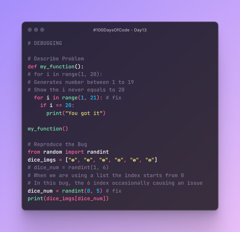 Birendra Nath Nandi on LinkedIn: #100daysofcode #python #debugging # ... Birendra Nath Nandi on LinkedIn: #100daysofcode #python #debugging # ...