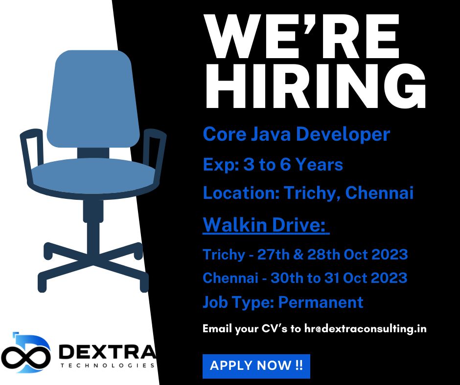 Dextra Technologies on LinkedIn: #corejava #javadevelopers #java Dextra Technologies on LinkedIn: #corejava #javadevelopers #java
