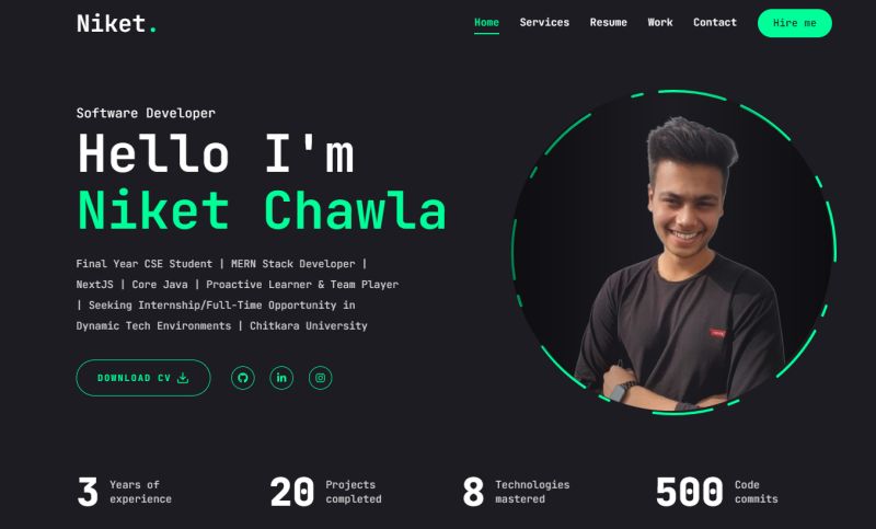 Niket Chawla on LinkedIn: #nextjs #webdevelopment #portfolio #mernstack Niket Chawla on LinkedIn: #nextjs #webdevelopment #portfolio #mernstack