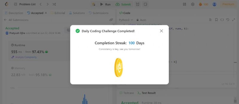 Pratyush Ojha on LinkedIn: #100daysofcode #leetcode #problemsolving # ... Pratyush Ojha on LinkedIn: #100daysofcode #leetcode #problemsolving # ...