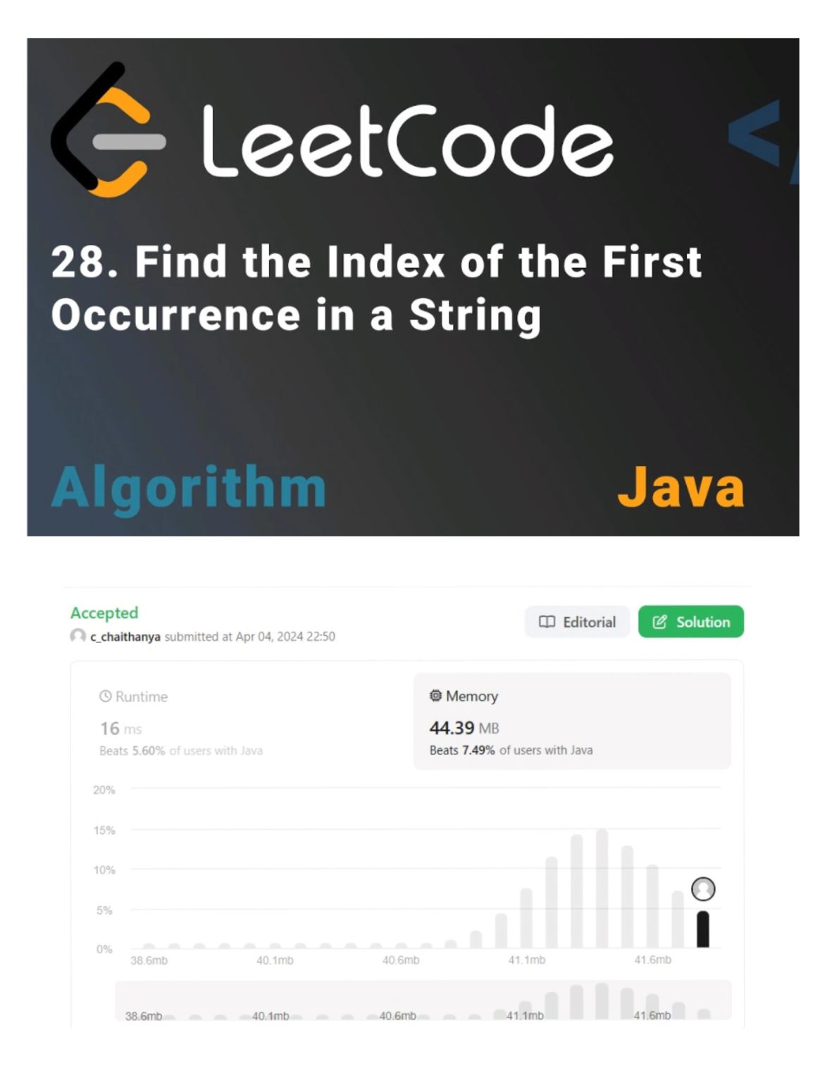 Chaithanya C on LinkedIn: #leetcode #problemsolving Chaithanya C on LinkedIn: #leetcode #problemsolving