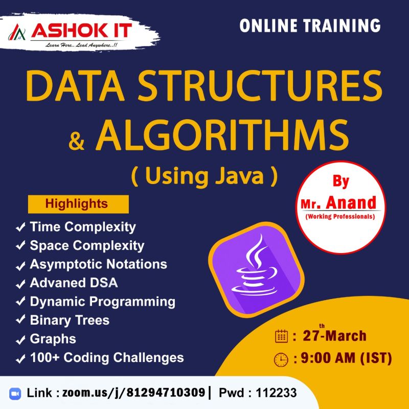 Ashok IT on LinkedIn: #training #java #algorithms #datastructures # ... Ashok IT on LinkedIn: #training #java #algorithms #datastructures # ...