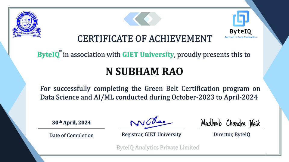N SUBHAM RAO on LinkedIn: #datascience #ai #machinelearning # ... N SUBHAM RAO on LinkedIn: #datascience #ai #machinelearning # ...
